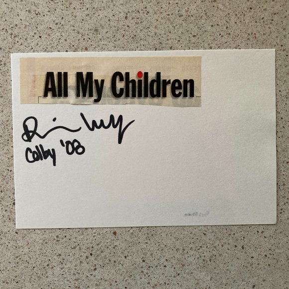 Autograph | Other | Brianne Moncrief Signed Index Card 4x6 Colby ...